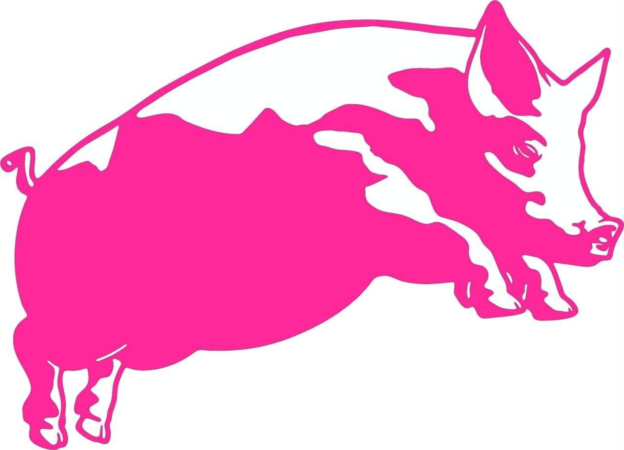 Custom Wall Decal Pig Picture Design Removable Animal Stick On Print ...