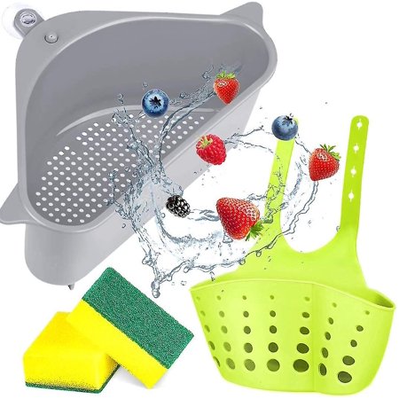2-piece Kitchen Sink Strainer Basket Kitchen Triangle Sink Strainer ...