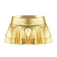 Fsqjgq Back Leather Skirts For Women Sexy A Line Pleated Mini Skirts Irregular Swing Leather