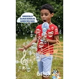 BLUEY Interactive Dance Mode Bubble Machine & Learning Toy Microphone ...