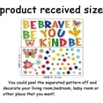 2pcs/set PVC Wall Stickers Wall Decoration Word Be Brave 800x390mm ...
