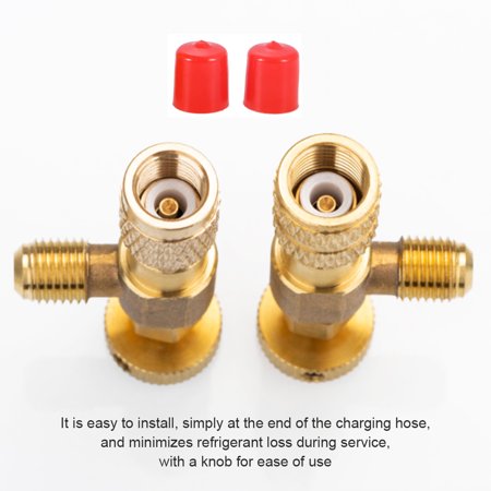 Pack of 2 Universal Air Conditioning Machine Refrigerant Filling Valves ...