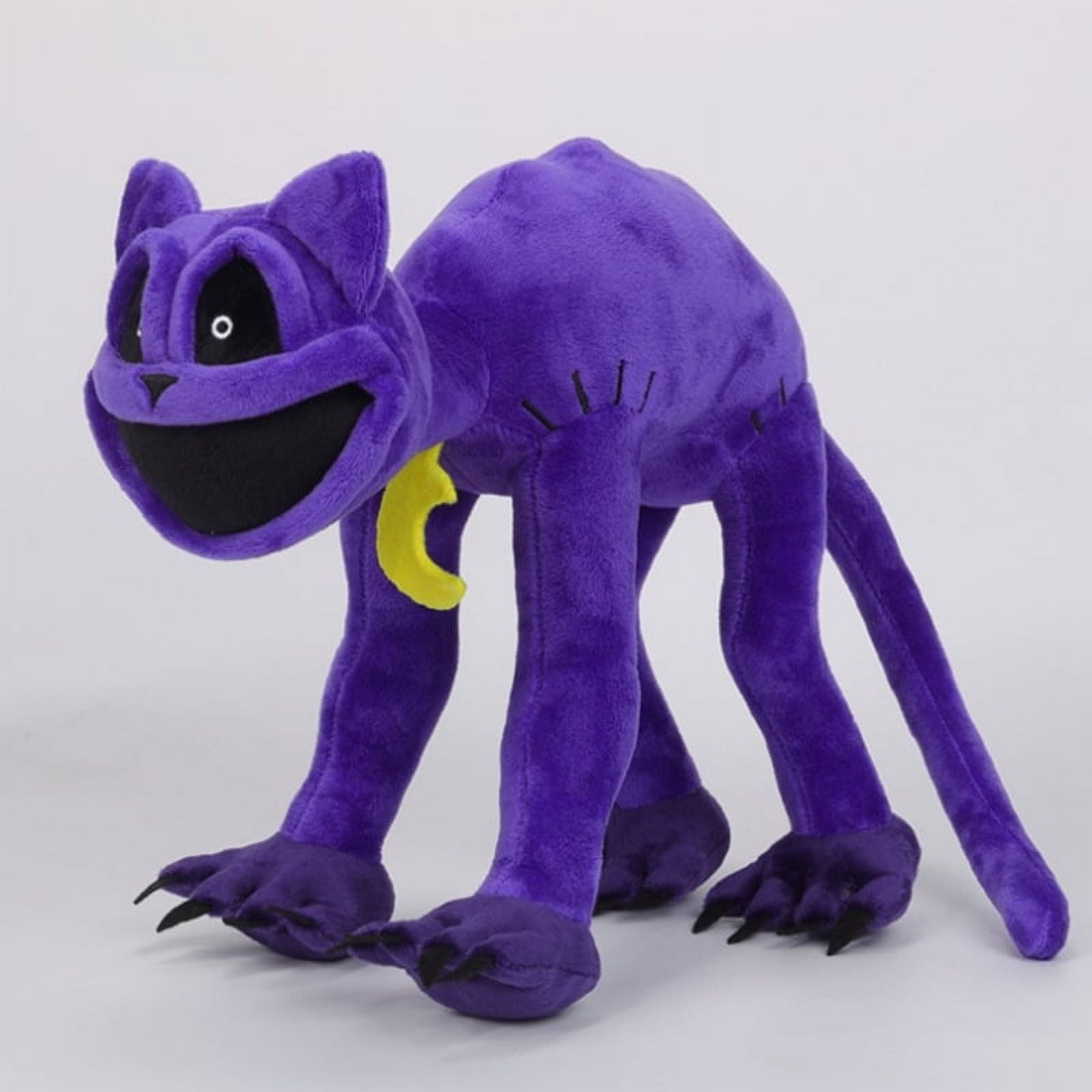 Scary Purple Cat Monster Smile Animal Big Mouth Purple Cat Plush Toy ...