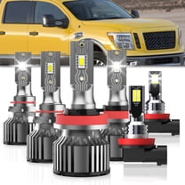 Headlights Fit For 2012-2018 Ford Focus LED Headlight Bulbs,H1 High ...
