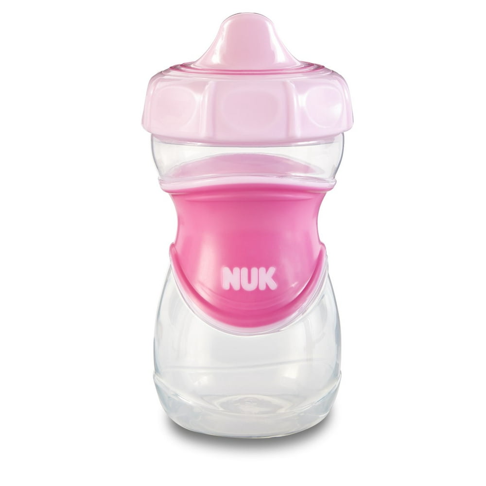 NUK Everlast Hard Spout Cup, 10 oz, Pink - Walmart.com - Walmart.com