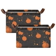 Black Cat and Pumpkin Collapsible Storage Bin Open Home Shelf Basket ...