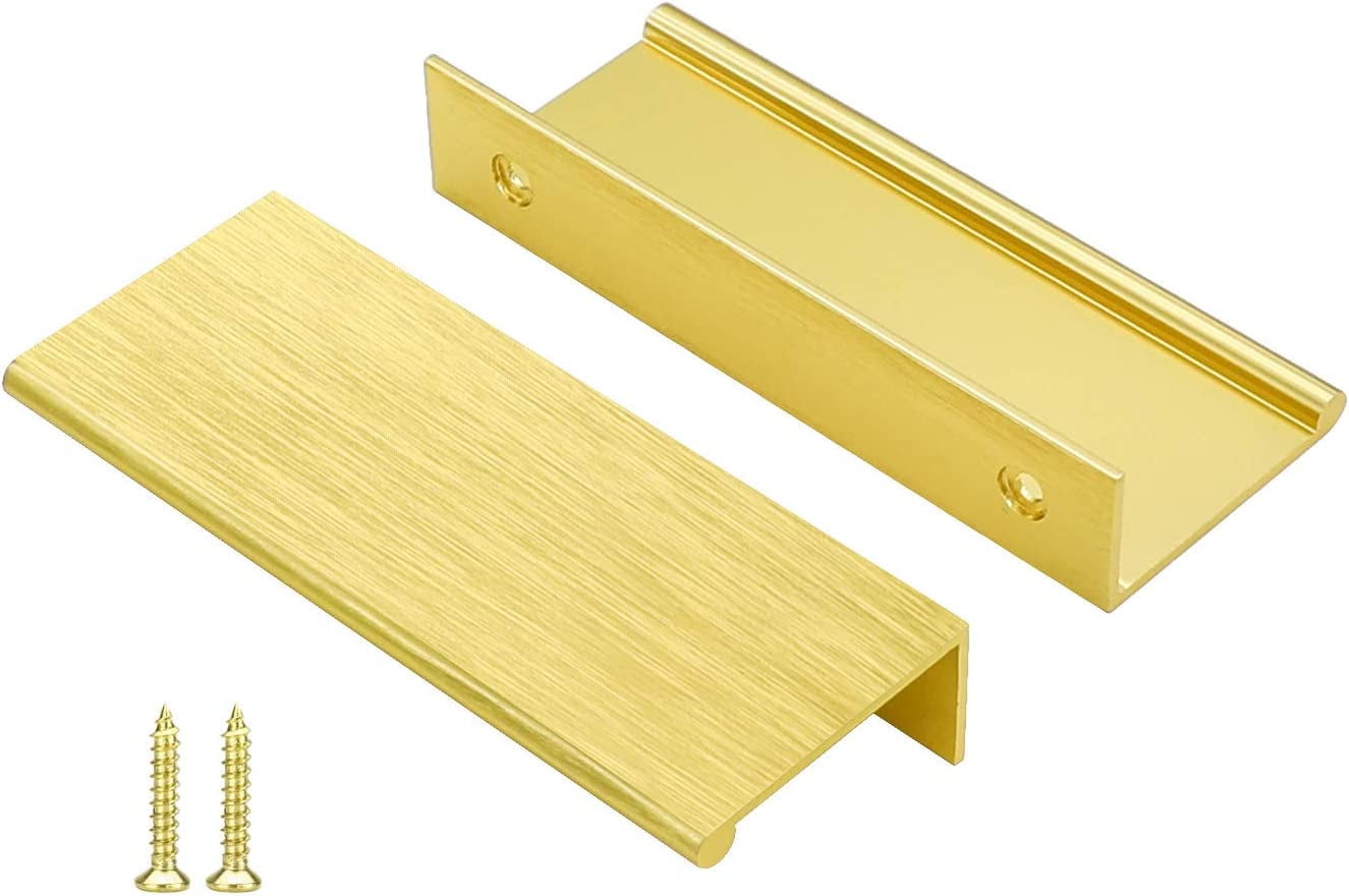 Finger Pull Handle Door Finger Pull Cabinet Finger Pulls Brushed Nickel ...