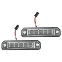 Unique Bargains 1 Pair 6000K White LED License Plate Light Assembly ...