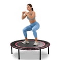 48 Inch Springless Mini Fitness Trampoline Indoor Outdoor Exercise ...