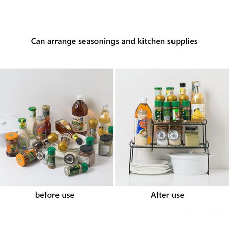 Stacking Cabinet Shelf Rack Metal Iron Wire Cupboard Plate Dish Counter ...