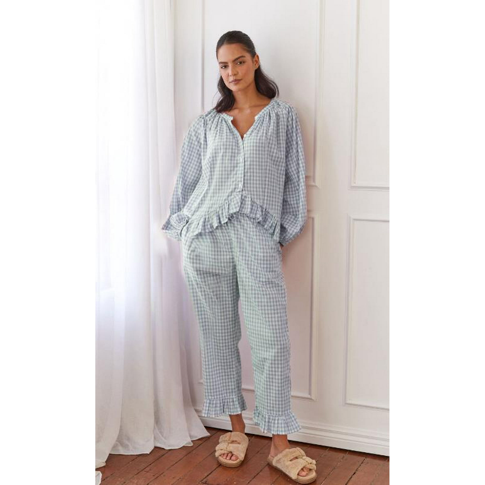Click here for Gupgi Women Plaid Pajama Sets 2 Piece Lounge Set L... prices
