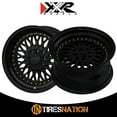 XXR 536 15x8 4x100/4x114.3 20et Black / Gold Rivets Wheel - Walmart.com