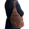 Womens Genuine Leather 3 In 1 Convertible Backpack Purse With Crossbody