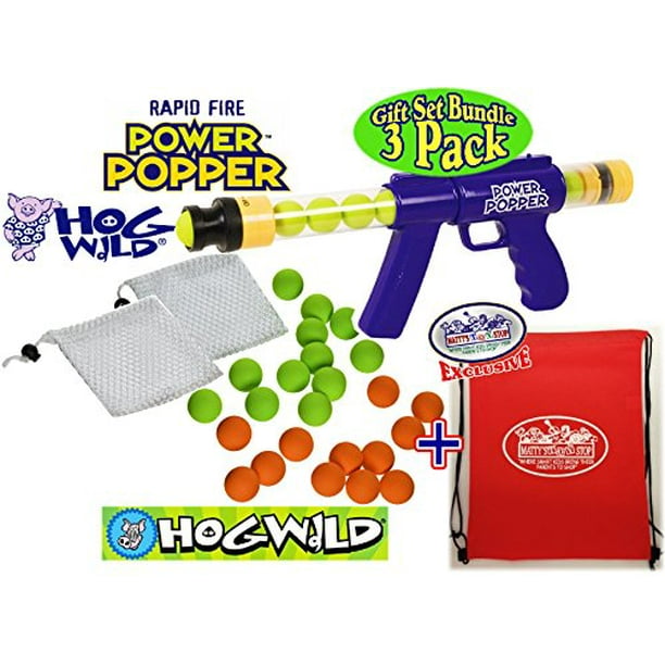 Hog Wild Original Power Popper (Purple) Pump Action Blaster, with Green ...