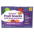 Brainiac Fruit Snacks with BrainPack, Mixed Fruit Flavor, 20 count ...