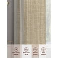 Beige Vintage Sheer Curtains for Living Room Bedroom Rustic Farmhouse ...