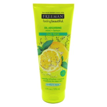 Freeman Feeling Beautiful Peel-Away Clay Mask, Sweet Tea & Lemon 6 oz ...