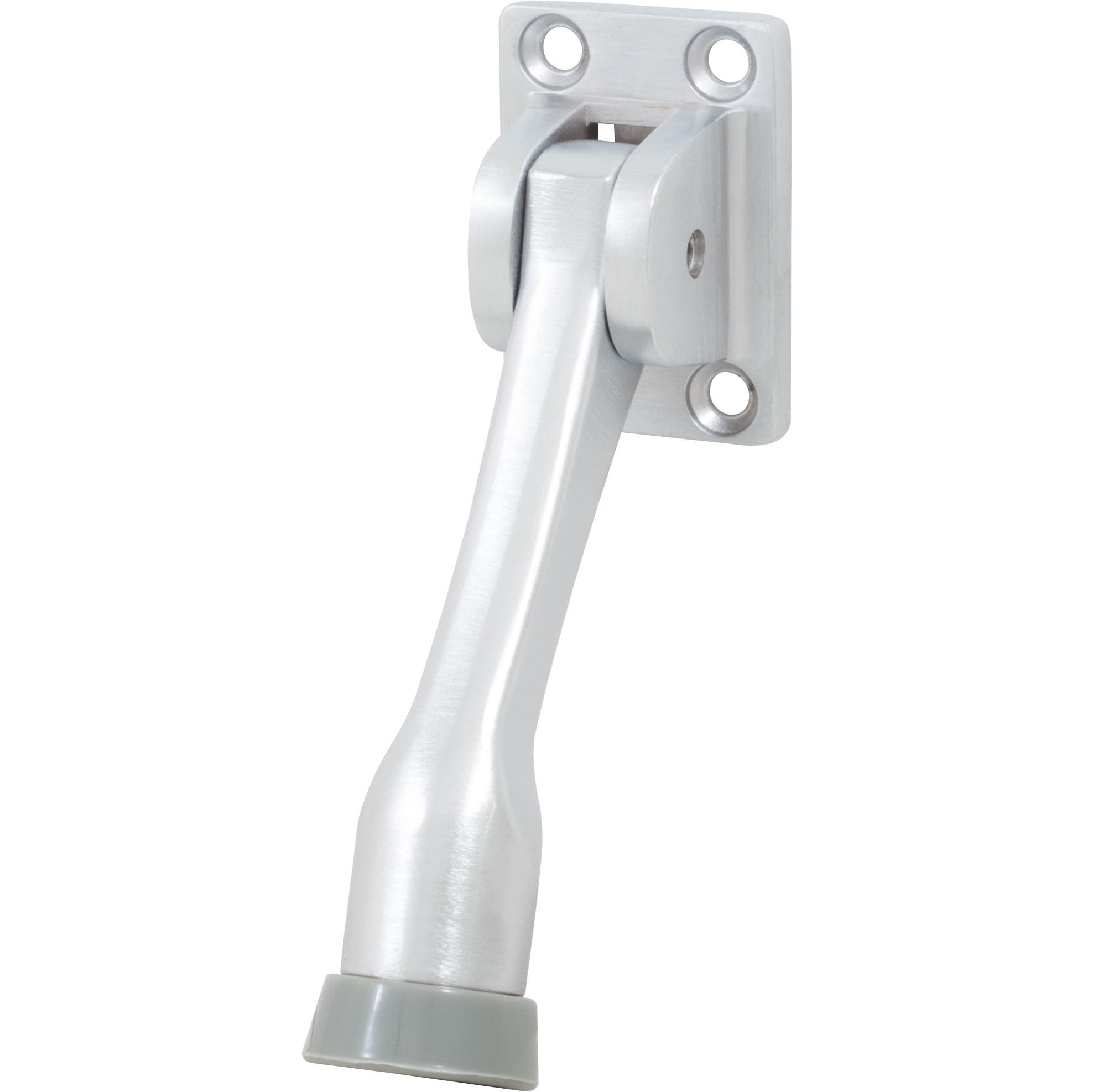 Heavy-Duty Kick-Down Stop with 4 Screws, 4 Inches, Satin Chrome by ...