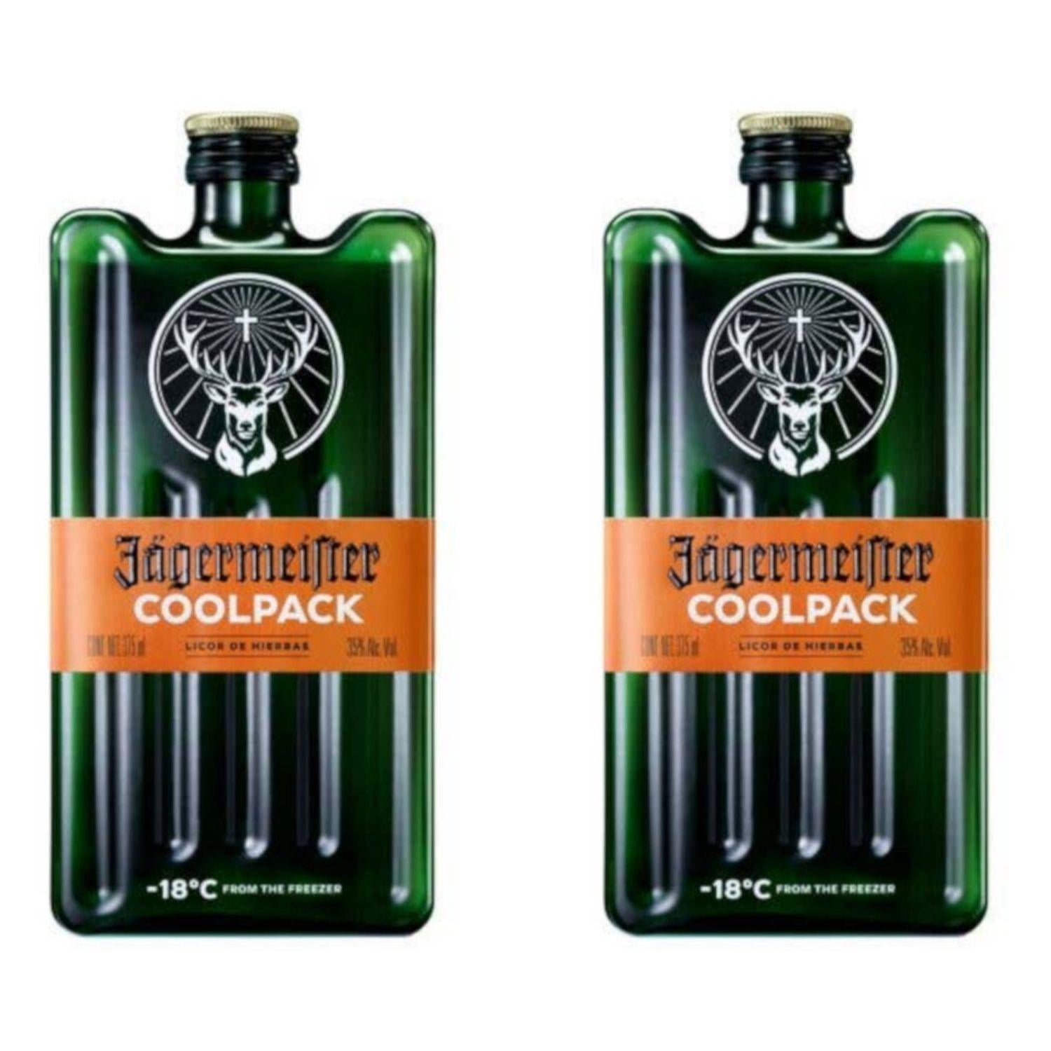 Pack de 2 Licor Jagermeister Coolpack 350 ml Jagermeister Coolpack ...