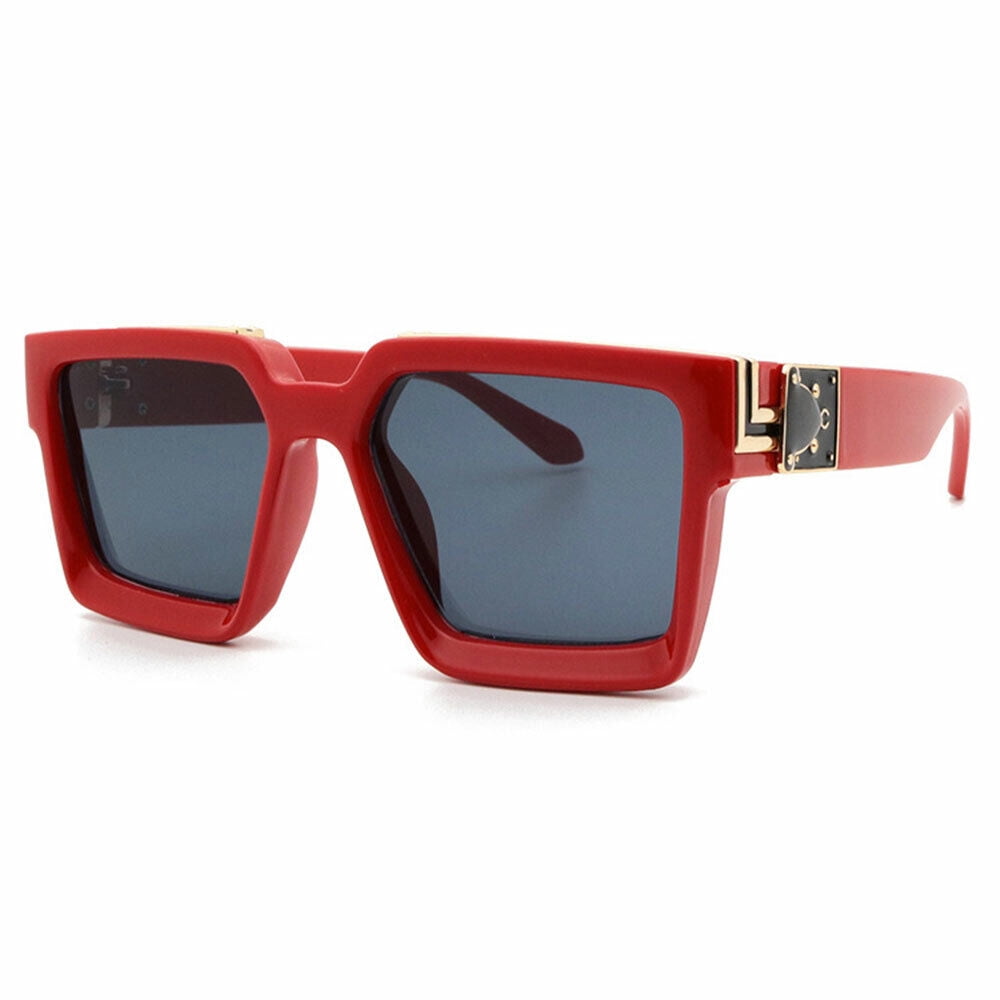 Oversized Thick Frame Square Sunglasses For Men Women Retro Punk Hip