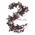 Autumn Red Faux Vine Plant with Leaves and Stems, Artificial Flower ...