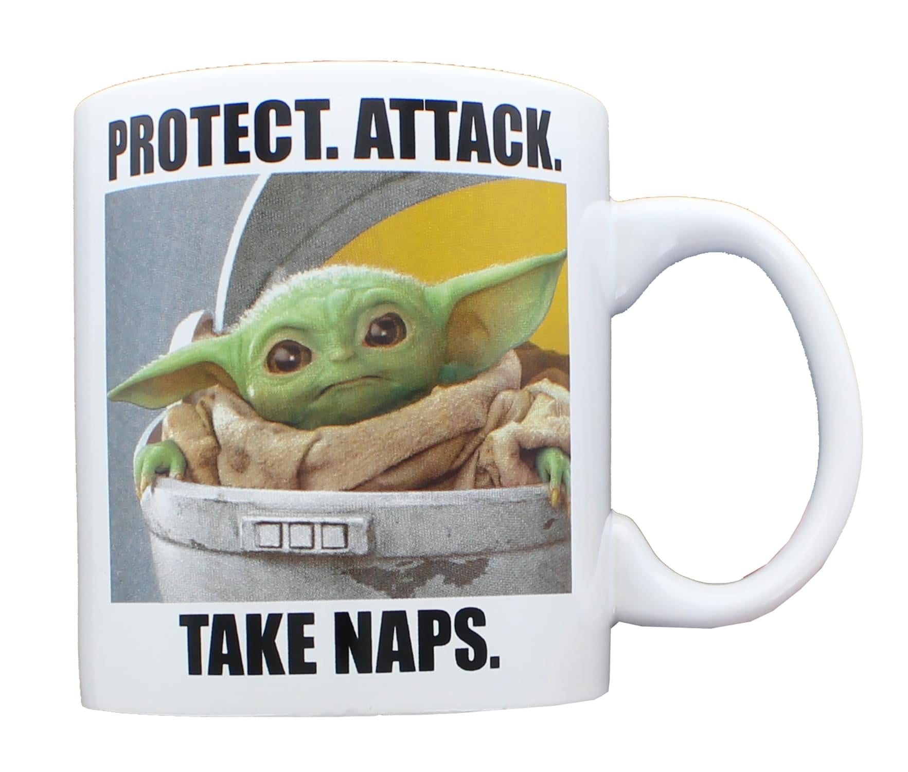 Star Wars: The Mandalorian Grogu Meme Ceramic Mug | Holds 20 Ounces ...