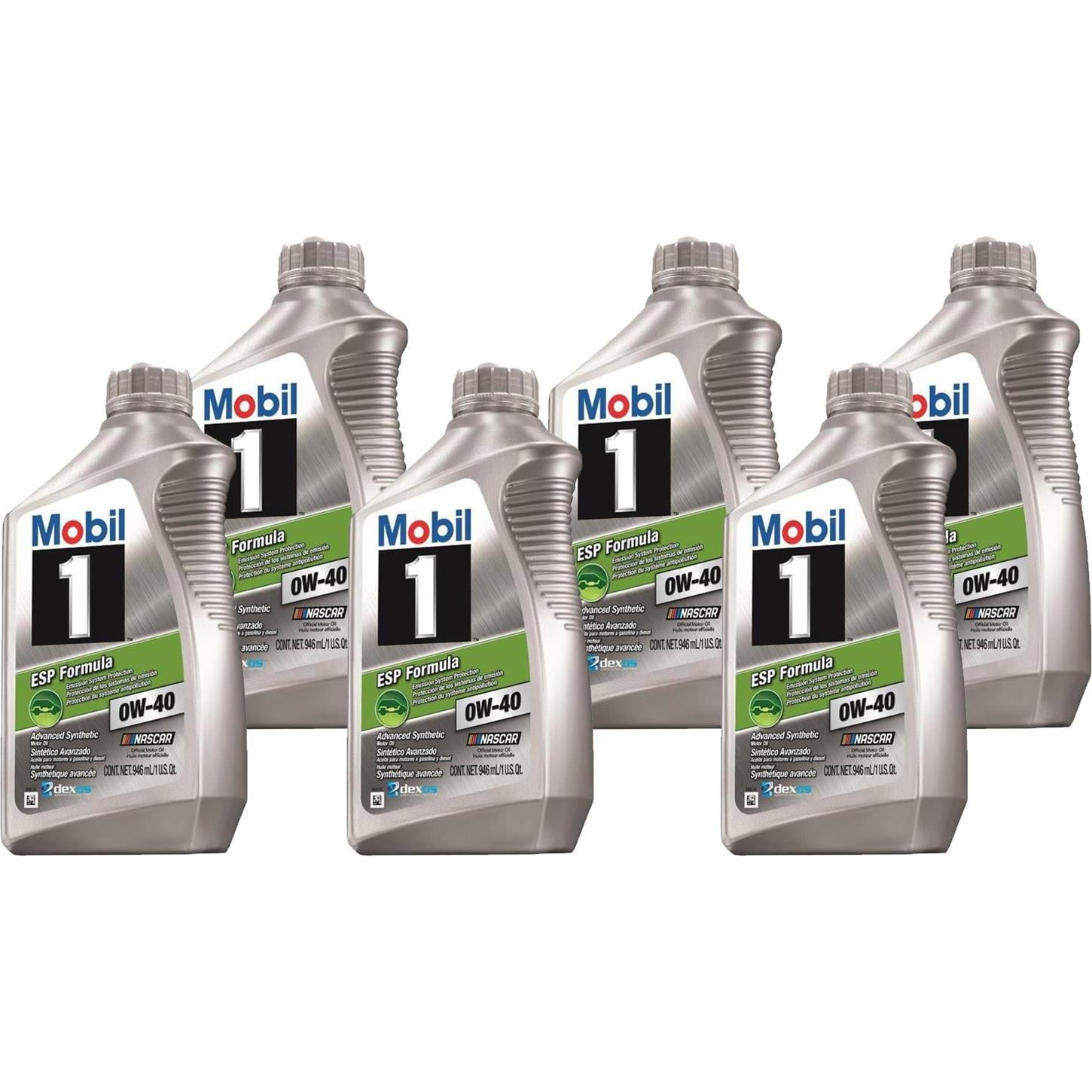 Mobil1 123875 ESP Formula Dexos 2 Engine Oil 0W 40 6 Quarts Walmart