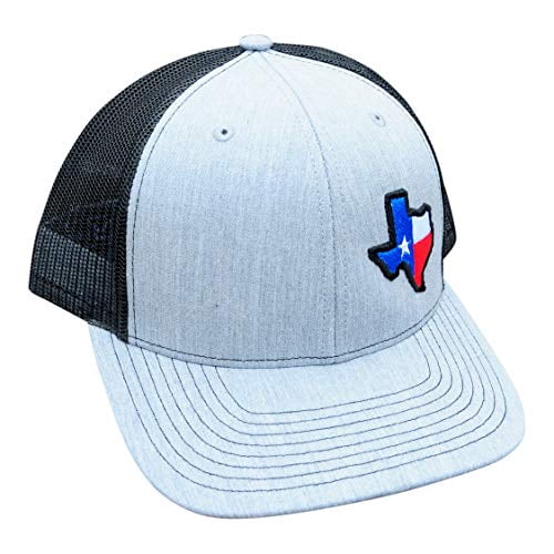 Sunbelt Mfg. Co. Texas State Flag, Black and Gray Snap Back Hat ...