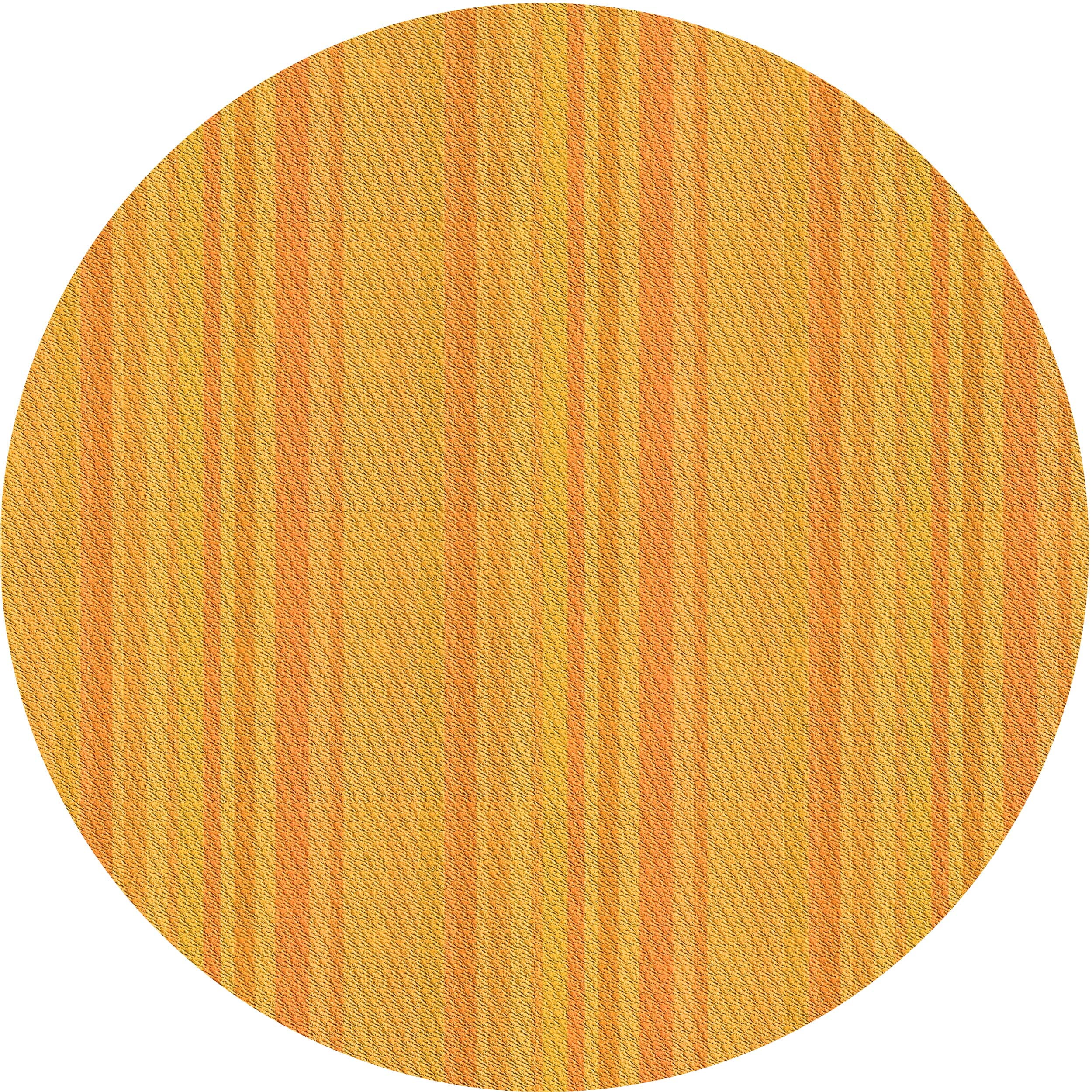 Ahgly Company Indoor Round Patterned Neon Orange Area Rugs, 4' Round ...