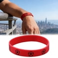 1 Pcs Soccer Silicone Bracelets,Football Silicone Wristband,Green Black ...