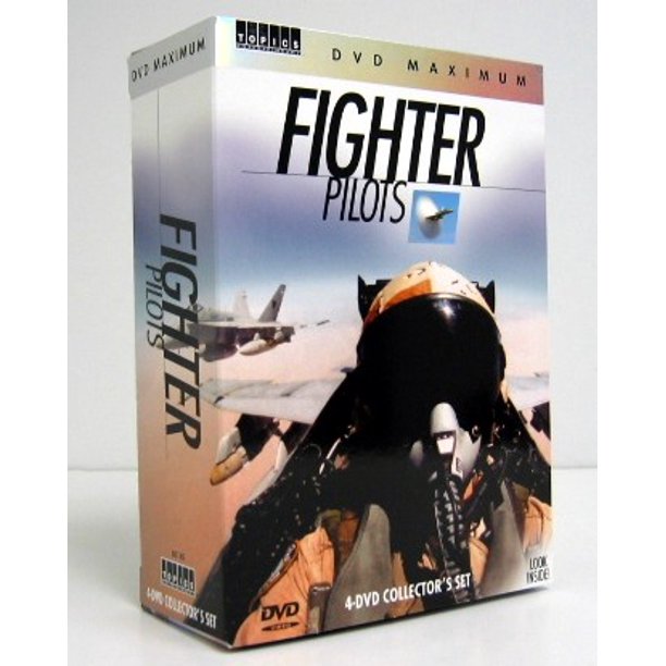FIGHTER PILOTS 4 DVD Video Set (F-14 Tomcat, F-16 Fighting Falcon, F-15 ...