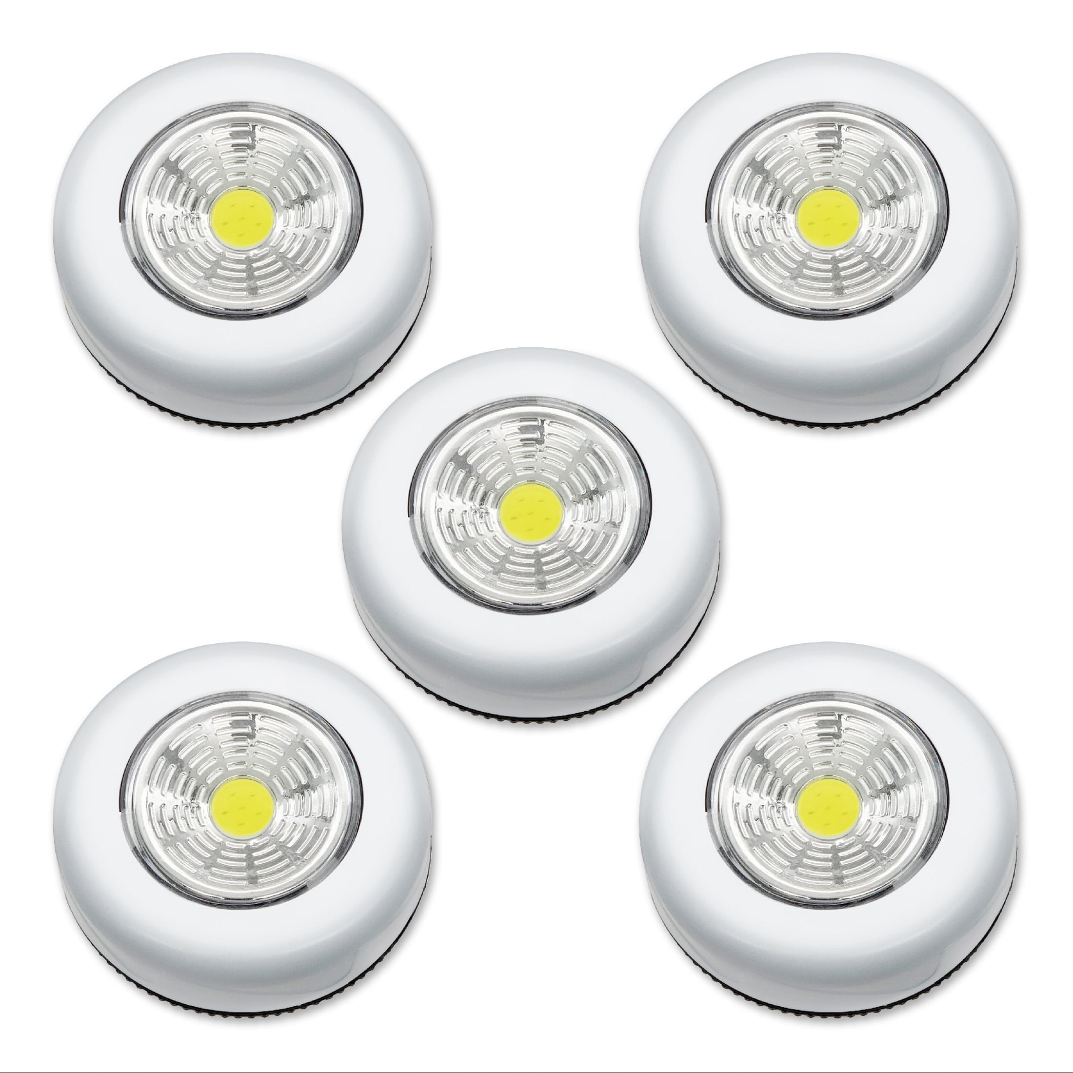 Great Value 100 Lumens Wireless LED Puck Lights - 5 Pack - Walmart.com