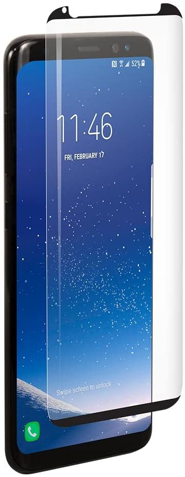 BodyGuardz - Pure Arc Glass Screen Protector for Galaxy S8, Ultra-Thin ...