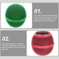 BESTYASH 4Pcs Multi Color Metal Microphone Grill Covers Compatible with ...