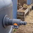 PVC Water Container Fitting With 16mm Tube Fast Detach Nipple And ...