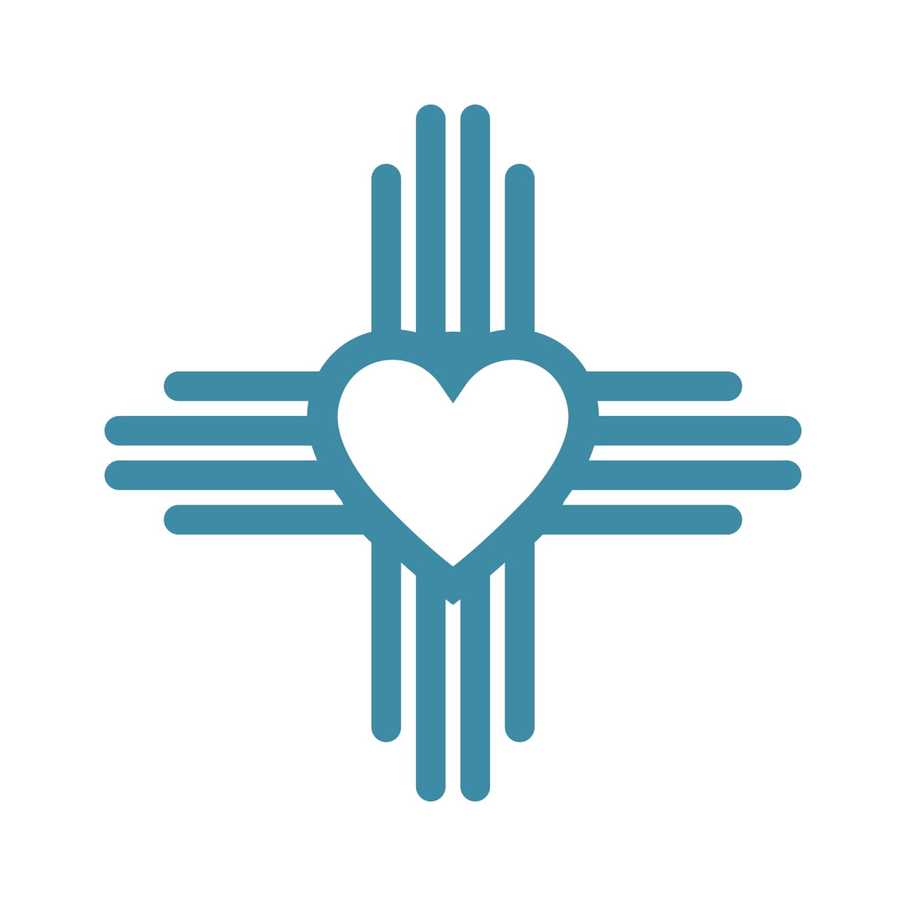 Zia Heart Symbol Sticker Decal Die Cut - Self Adhesive Vinyl ...