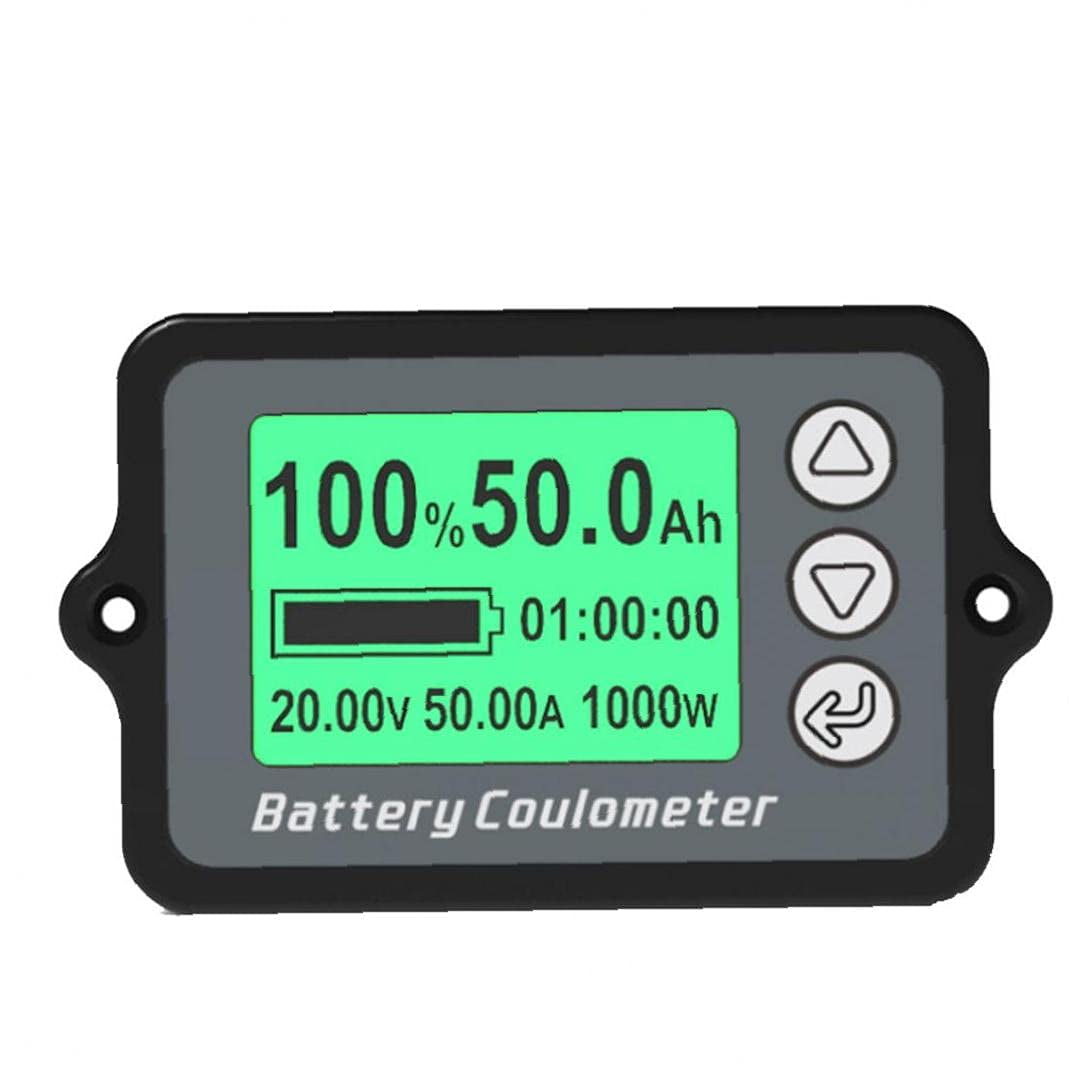 Battery Indicator Battery Capacity Tester TK15 50A Voltage Gauge Meter ...
