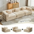 Compression Sofa,Convertible Floor Sofa Bed with Fixed-Shape Frame ...