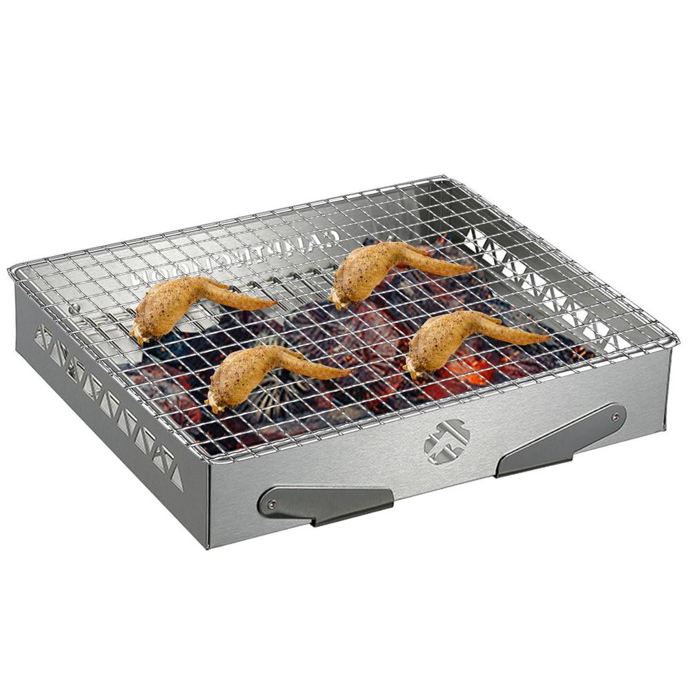 AIXING Portable Grill Portable Charcoal Grill and Smoker Thicken ...