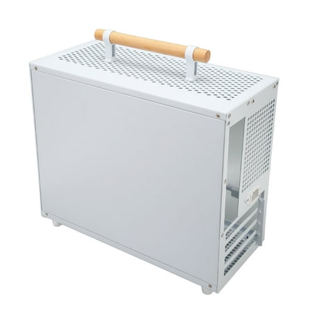 Mini ATX Case, 15.5L Strong Steel Wooden Handle Mini PC Case For Office ...