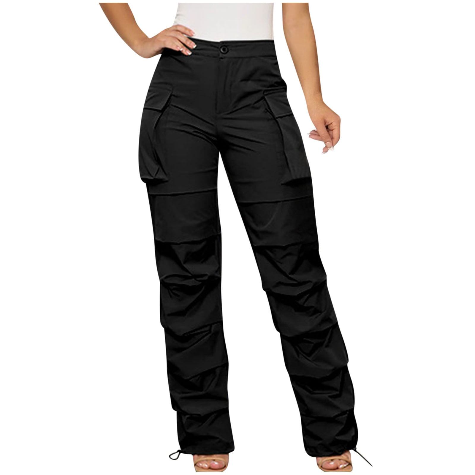 Click here for Aherbiu Juniors Cargo Pants For Women Stacked Ruch... prices