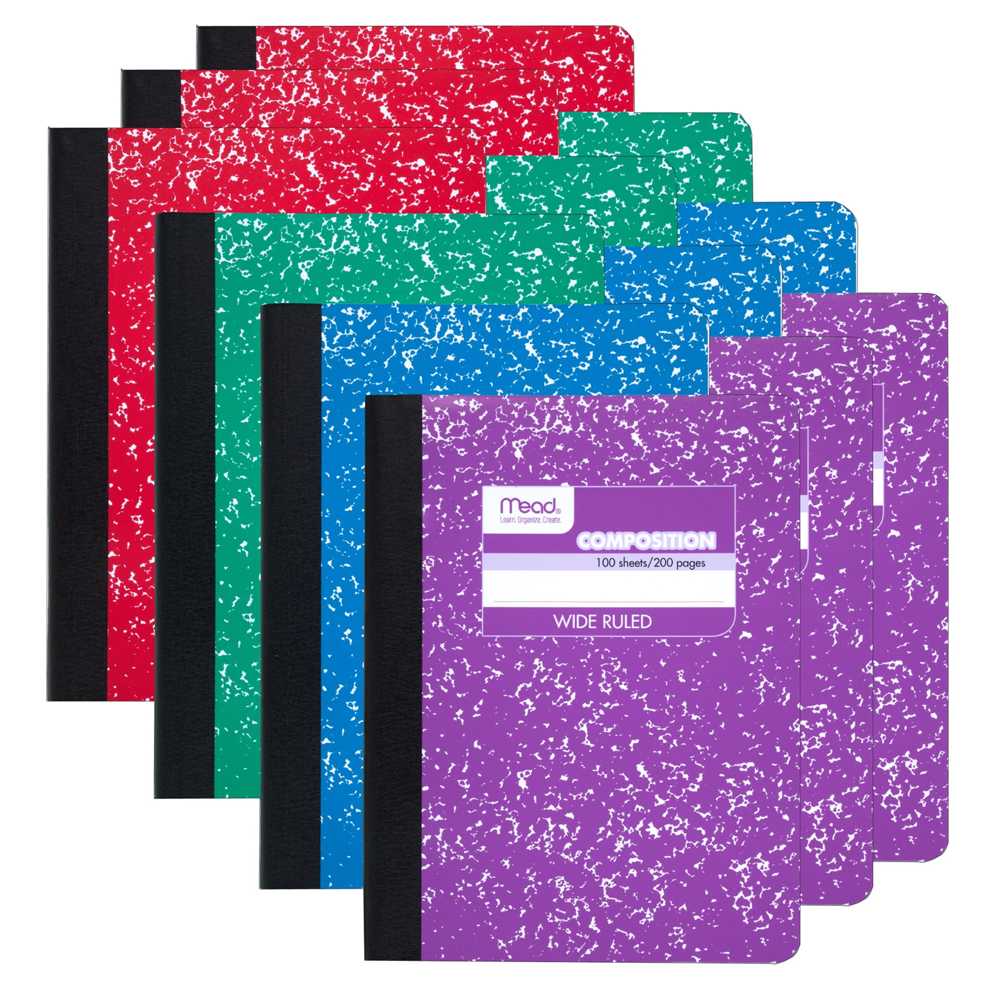 Mead® Fashion Composition Book, Assorted Colors, Pack of 12 - Walmart.com