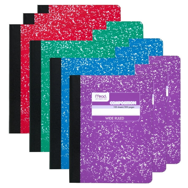 Mead® Fashion Composition Book, Assorted Colors, Pack of 12 - Walmart.com