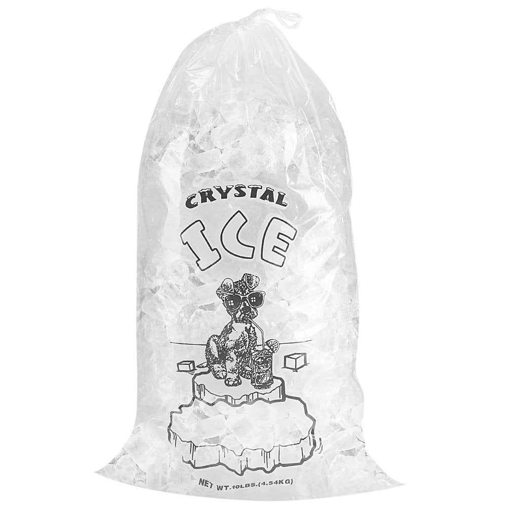 10lb Ice Bags with Drawstring Handle (Pack of 500 Individual Bags ...