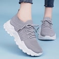 Fashion Solid Color Mesh Thick-Soled Sports Sneakers Breathable Mesh ...