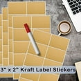 3 x 2 Inch Kraft Label Stickers,240 Pack Rectangle Inventory Color ...
