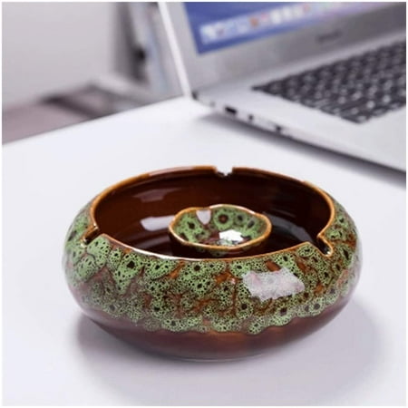Ashtray Ceramic Ashtray Decorative Large Round Glossy Ashtrays for ...