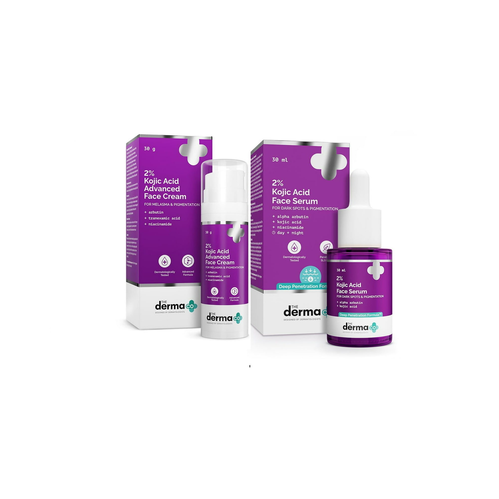 Click here for The Derma Co 2 Kojic Acid Face Serum 30ml & Cream... prices