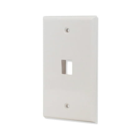 axGear 1 Port Keystone Wall Plate Single Gang Standard Size RJ45 Jack ...