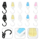 10Pcs Swivel Laundry Hooks Plastic Clothes Clips for Home (Random Color ...